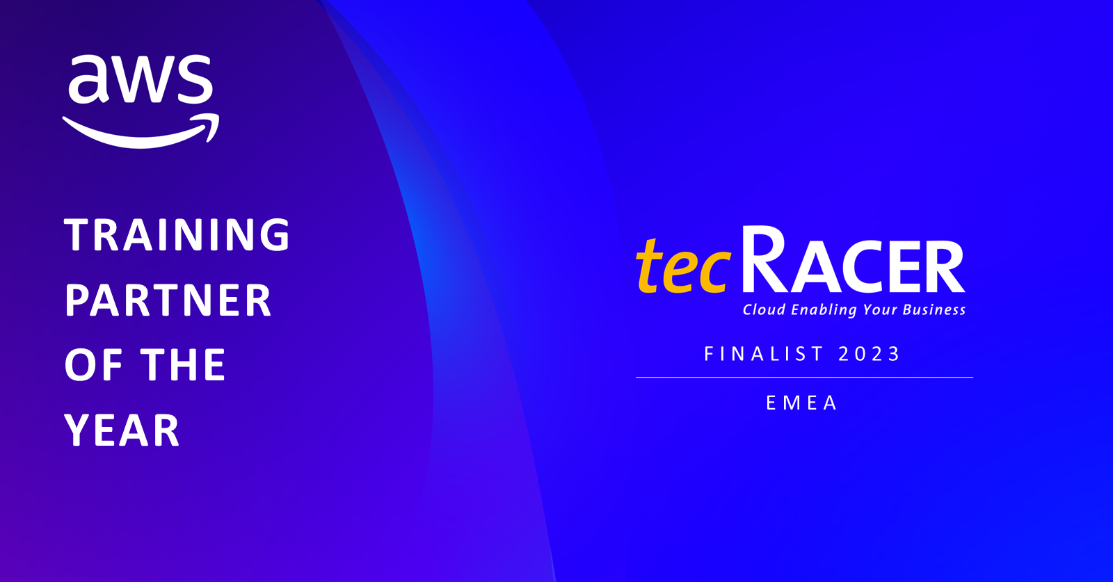 tecRacer Named a 2023 AWS Partner Award Training Partner of the Year - EMEA Finalist! - tecRacer